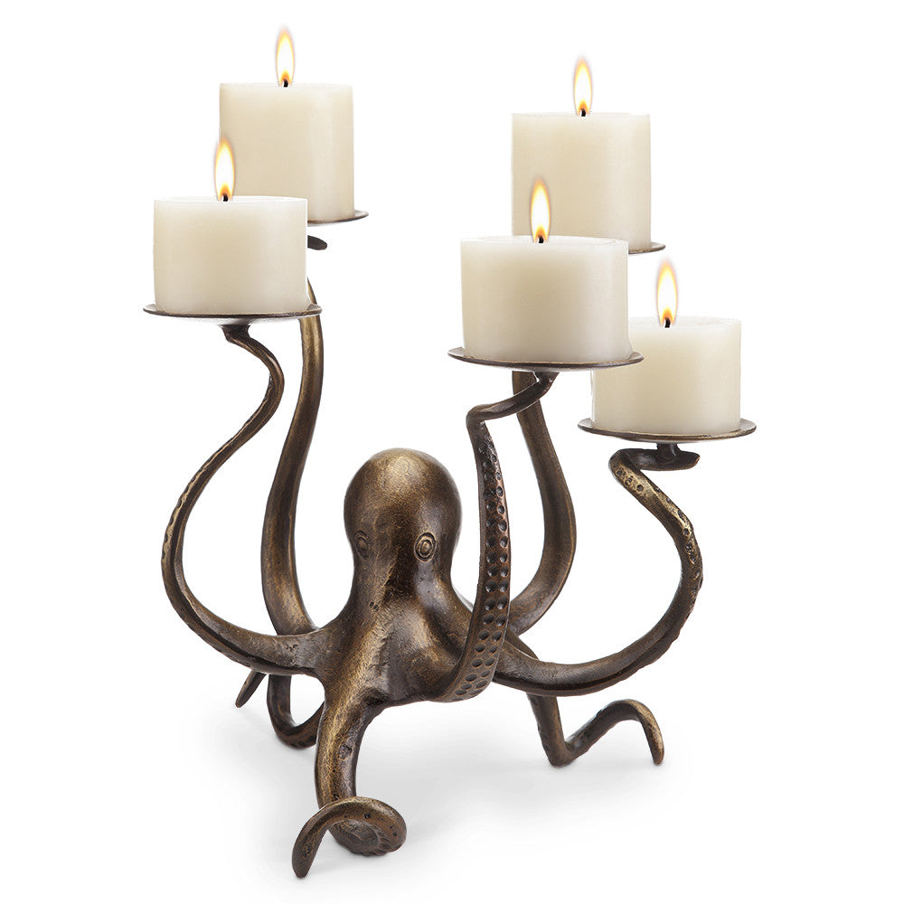 Octopus Oasis Candelabra | Bella Coastal Decor