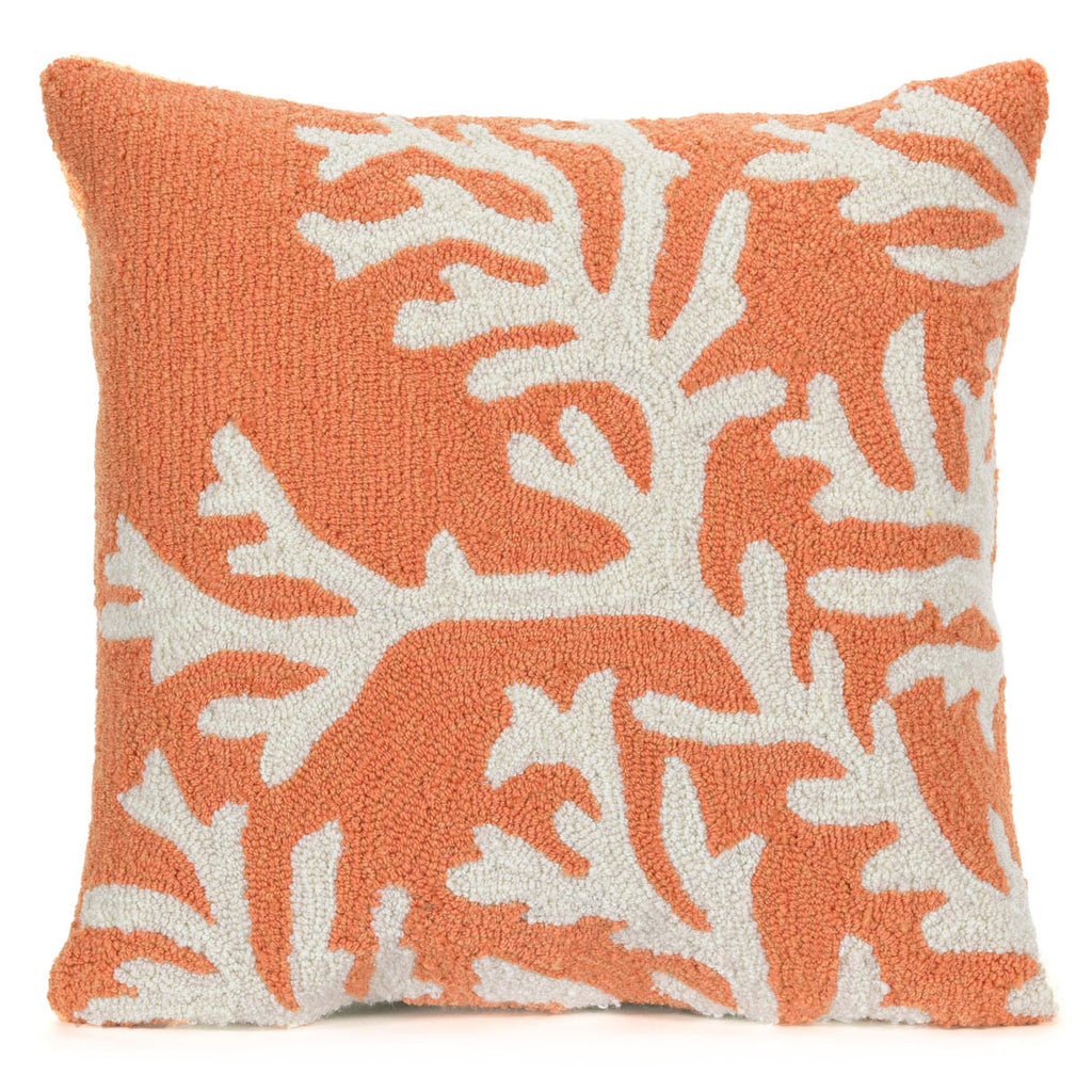 Barrier Reef Orange Indoor/Outdoor Pillow | Bella Coastal Decor