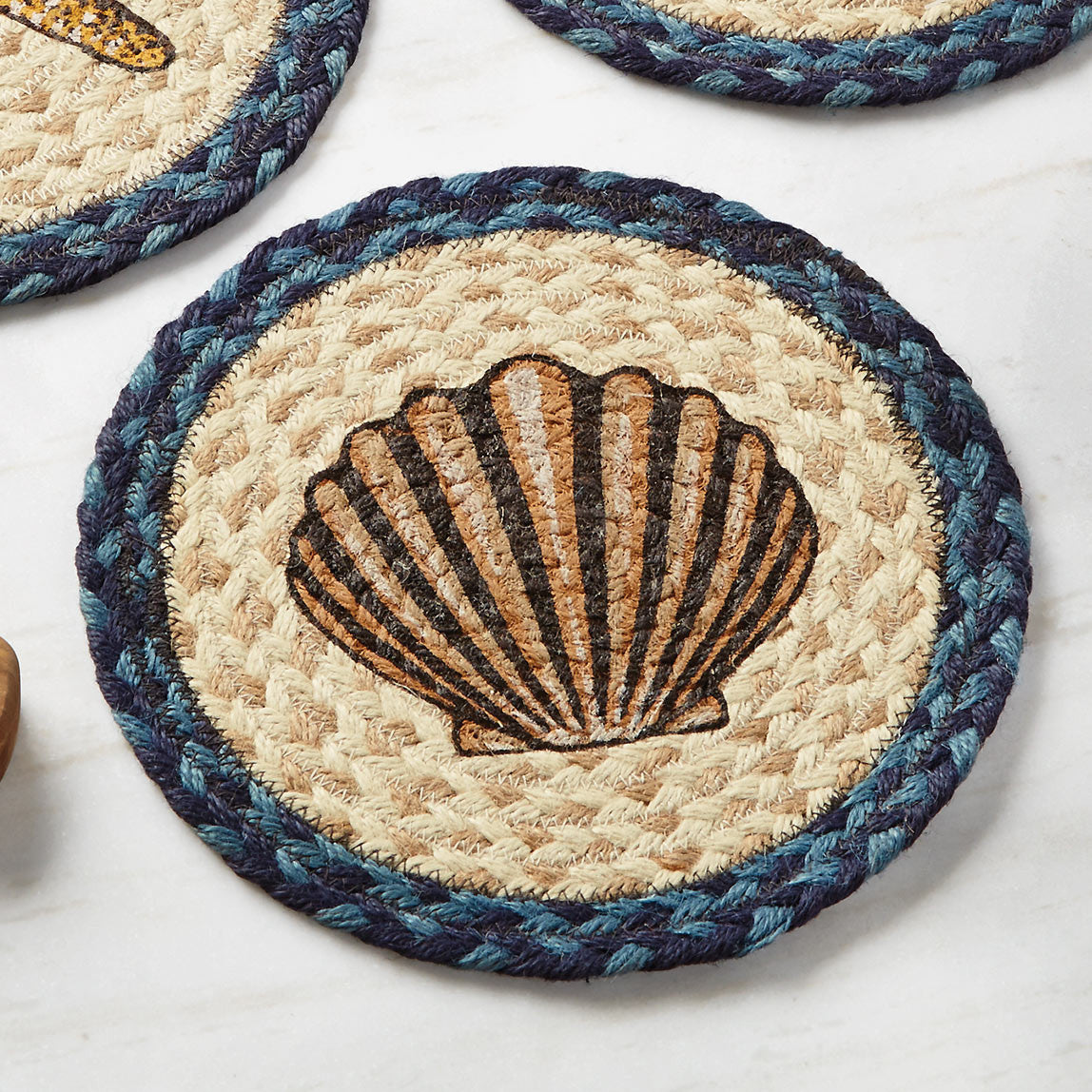 Harbor Jute Sea Shell Trivet | Bella Coastal Decor