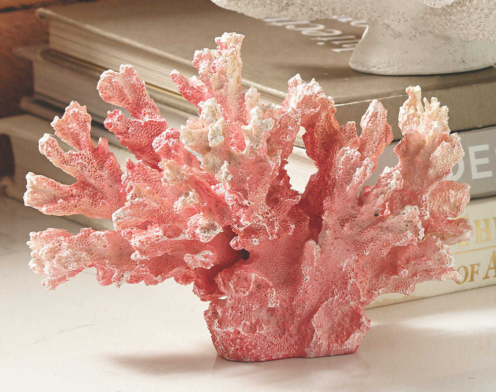 Coral Reef Pink Sculpture | Bella Coastal Decor