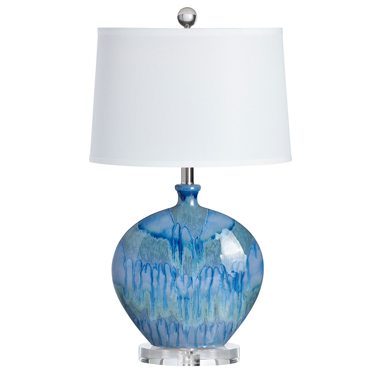 Waterfall Blues Table Lamp - OVERSTOCK | Bella Coastal Decor