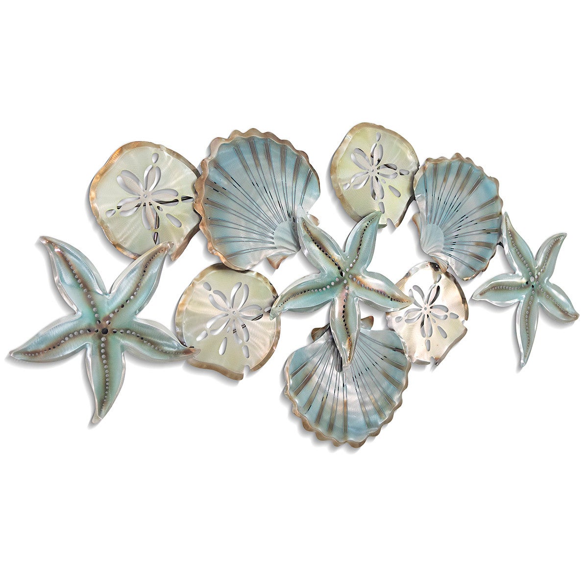 Shells of the Shore Metal Wall Art | Bella Coastal Decor