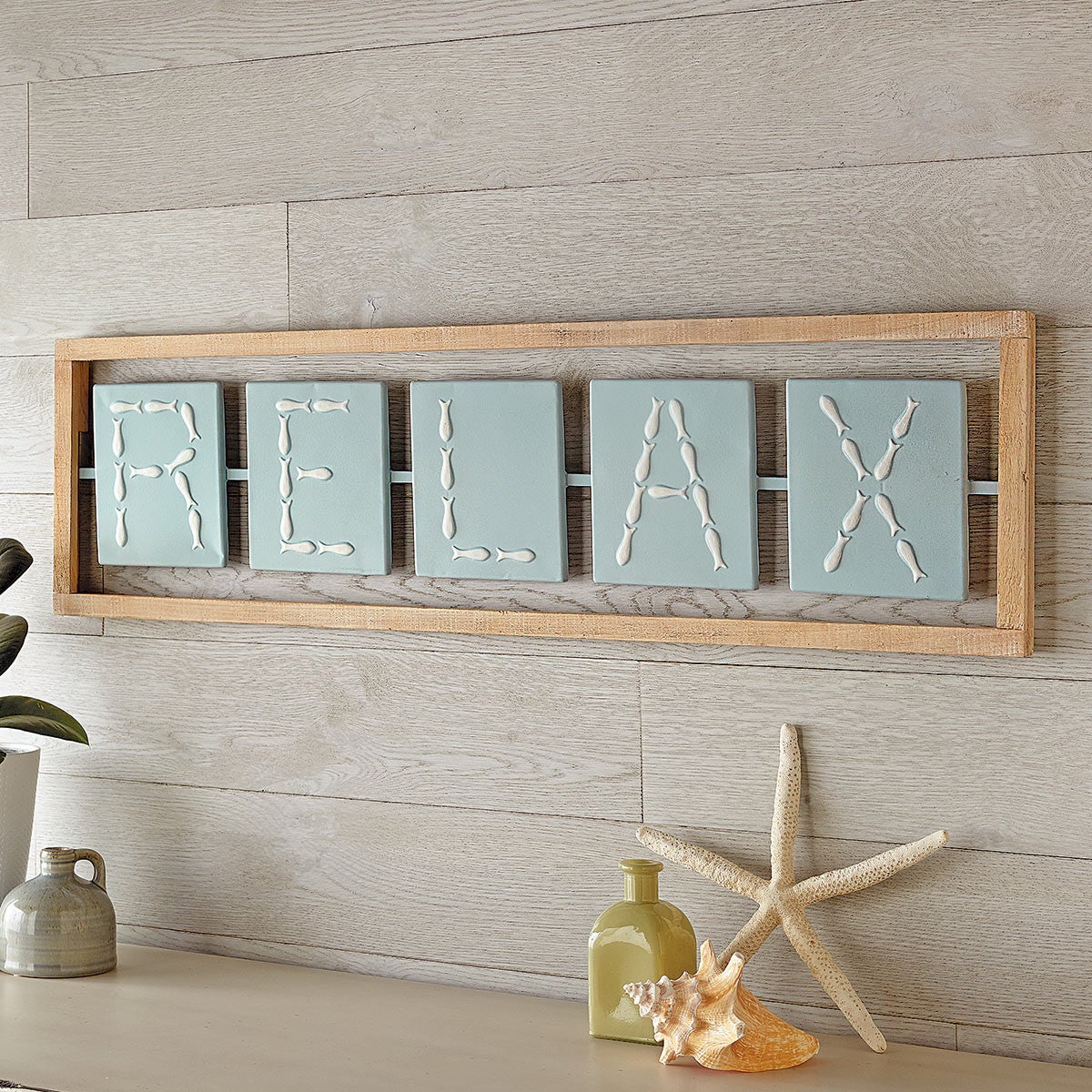 Coastal Relax Wood Wall Art | Bella Coastal Decor