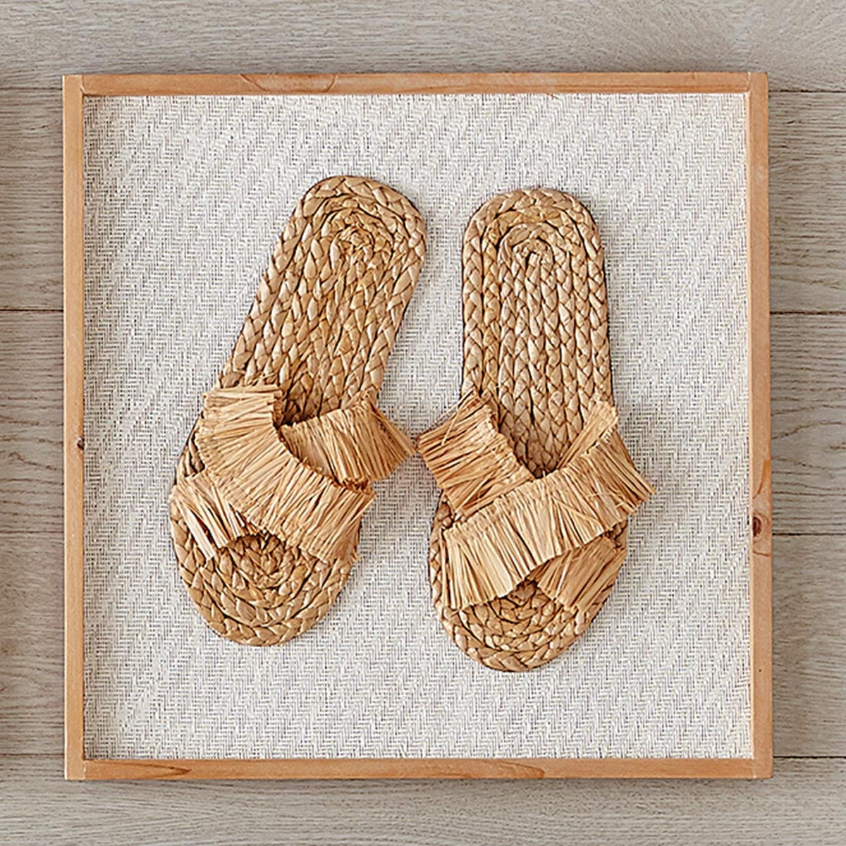 Seagrass Sandals Wall Art - 2 | Bella Coastal Decor