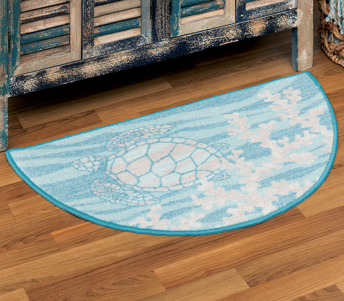 Turtle Reef Slice Rug | Bella Coastal Decor
