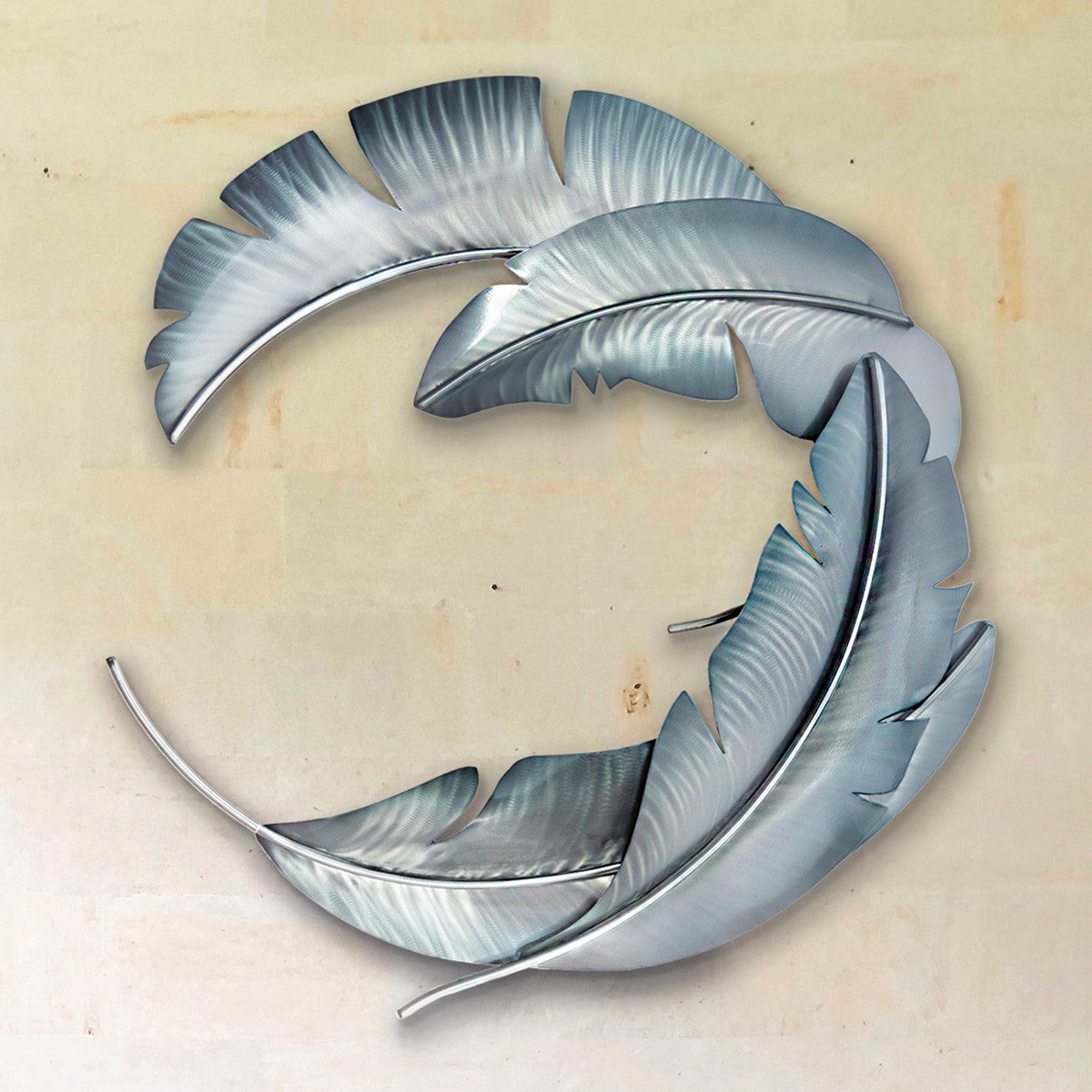 silver leaf wall art