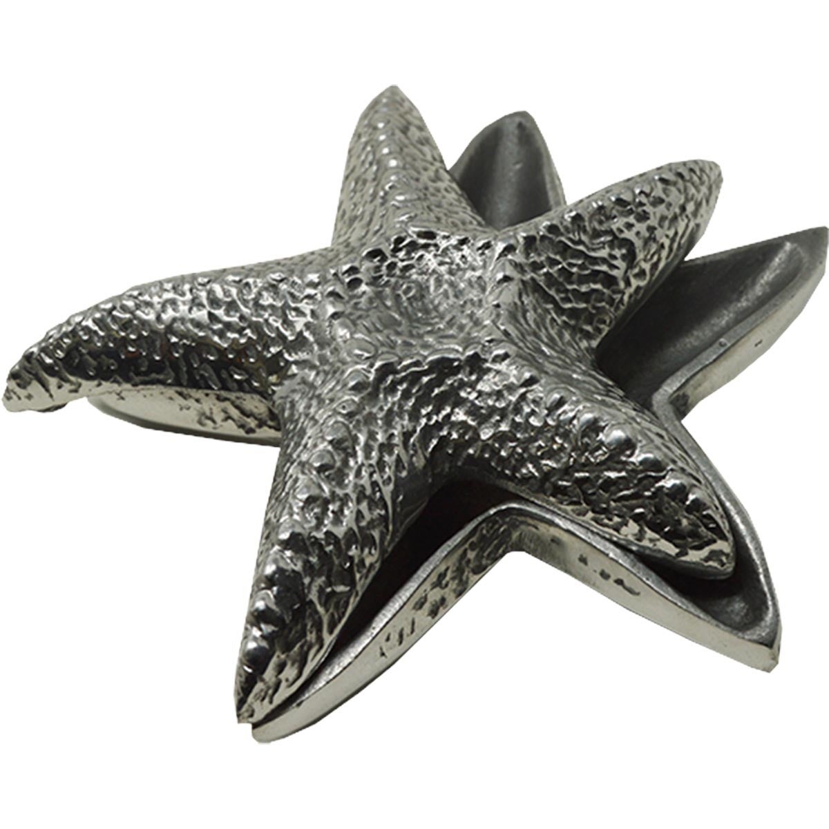 Pewter Starfish Jewelry Box | Bella Coastal Decor