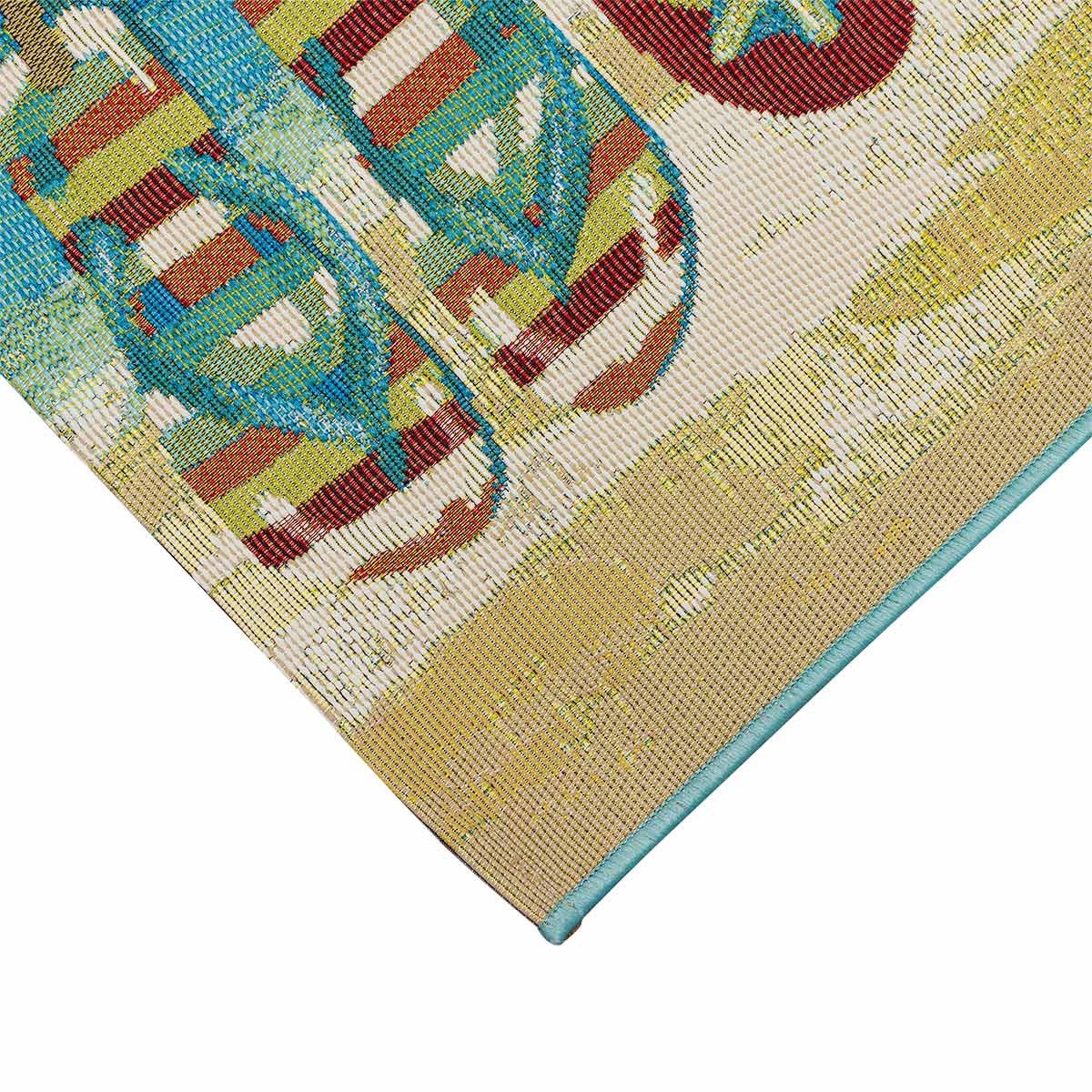 Flip Flop Beach Rug - 2 x 5 | Bella Coastal Decor