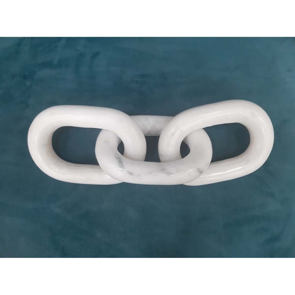 Marble Oval Chain Trio - White | Bella Coastal Decor