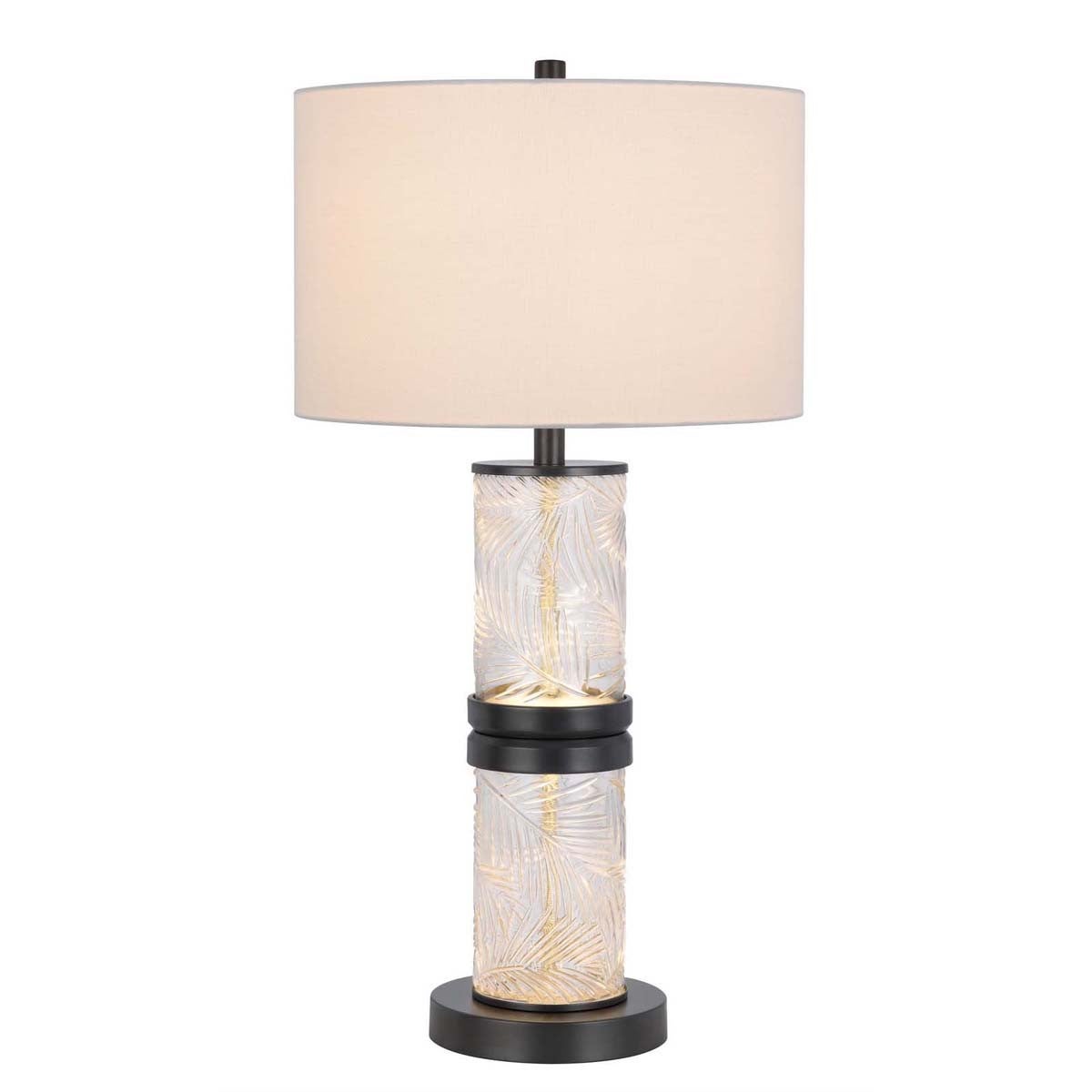 Carson Leaf Glass Table Lamp | Bella Coastal Decor