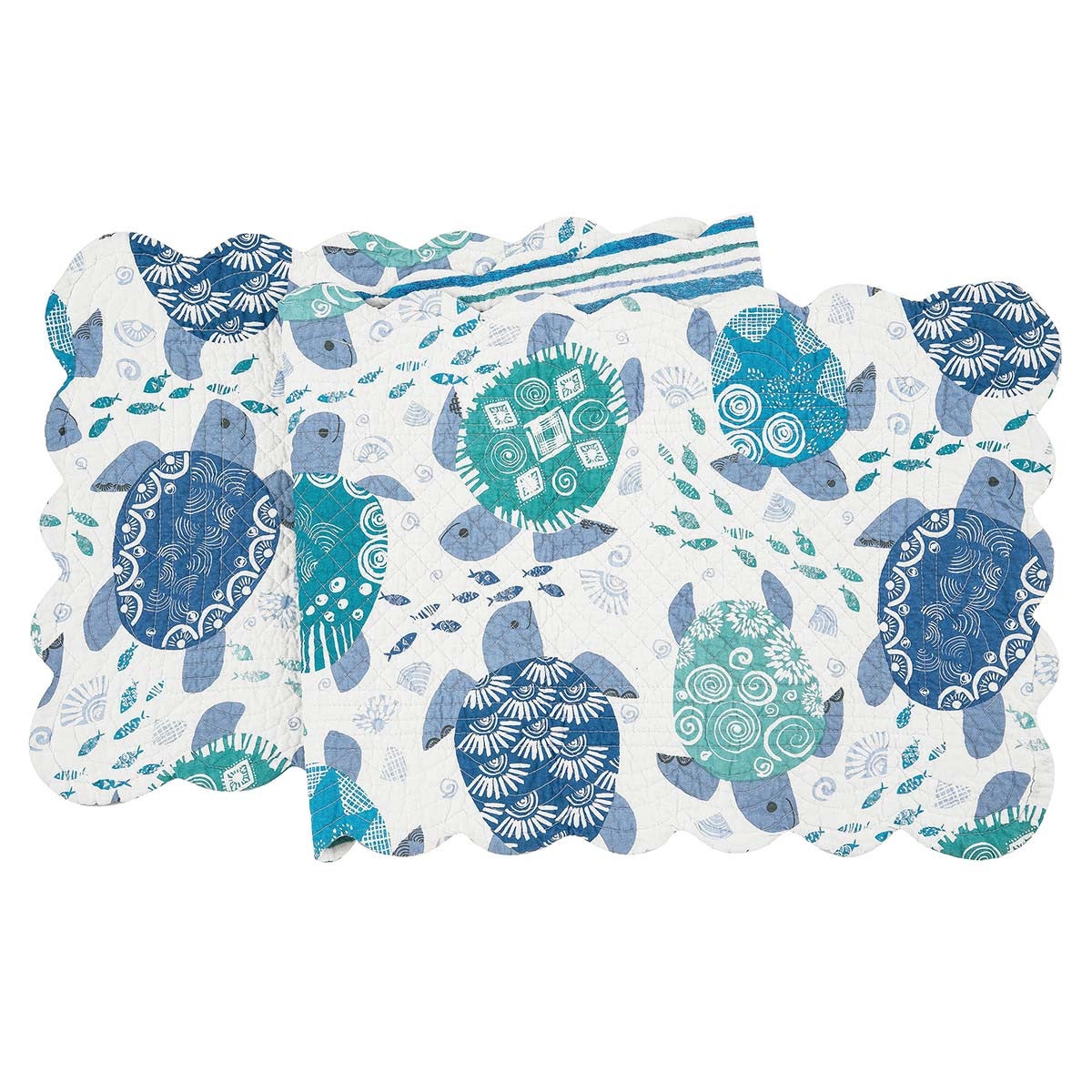 Turtle Tide Table Runner | Bella Coastal Decor