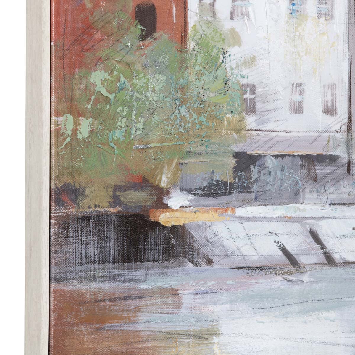 Colorful Village Seaside Wall Art | Bella Coastal Decor