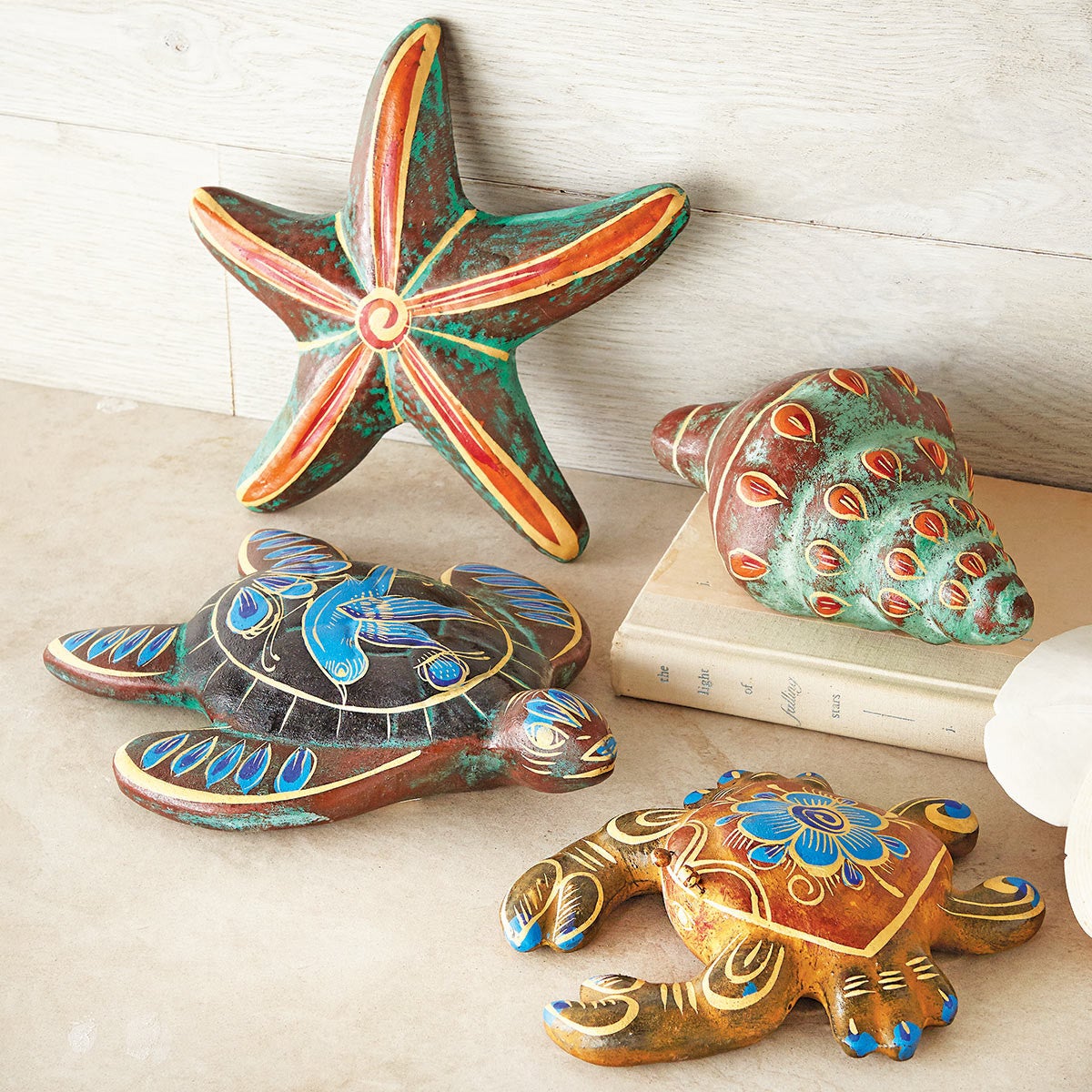 Sea Turtle Clay Sculpture | Bella Coastal Decor