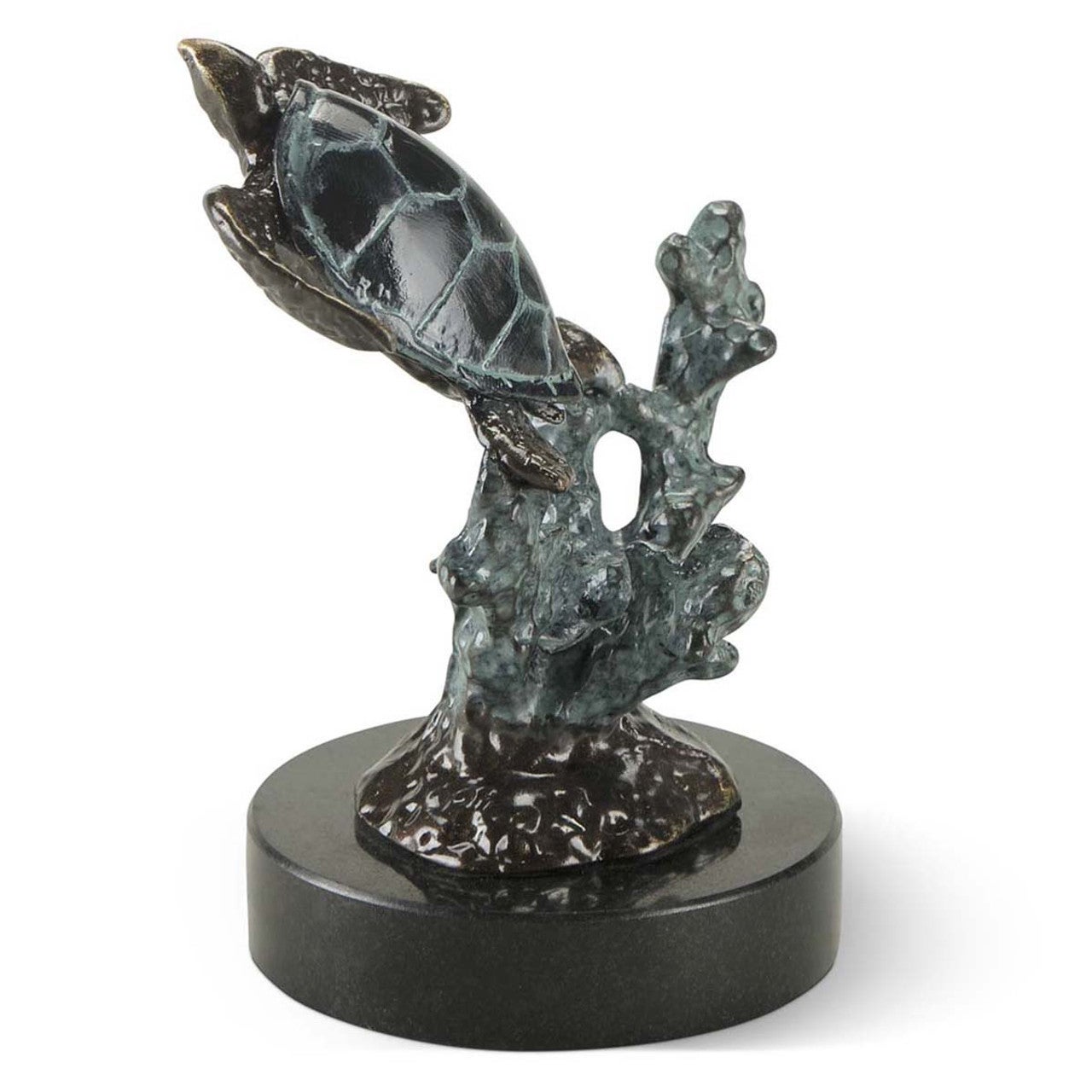 Swimming Sea Turtle Sculpture | Bella Coastal Decor