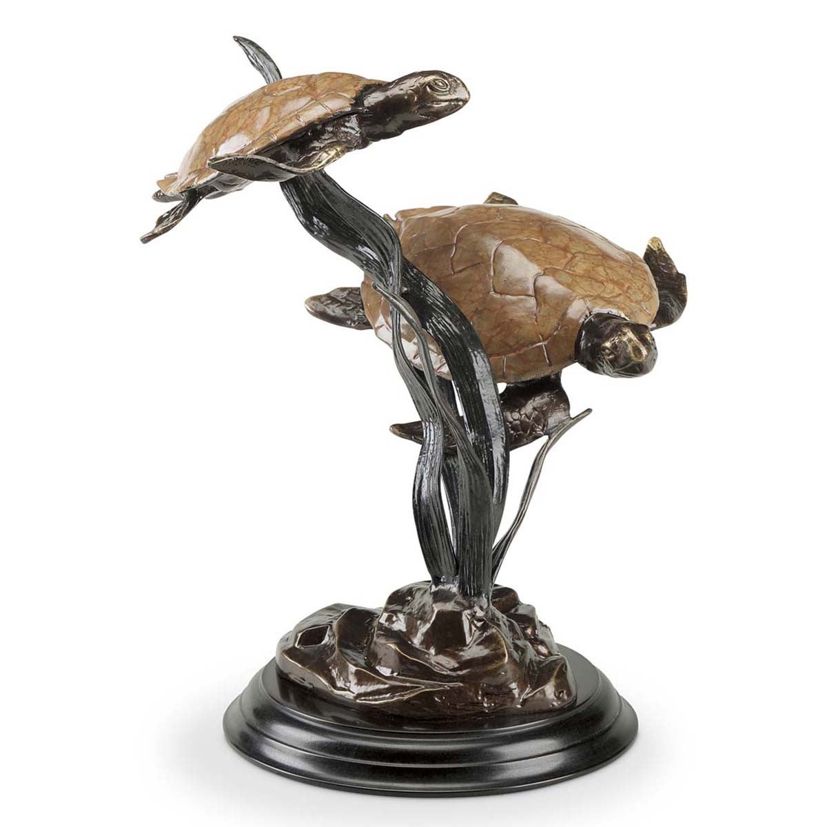 Deep Sea Turtles Sculpture | Bella Coastal Decor