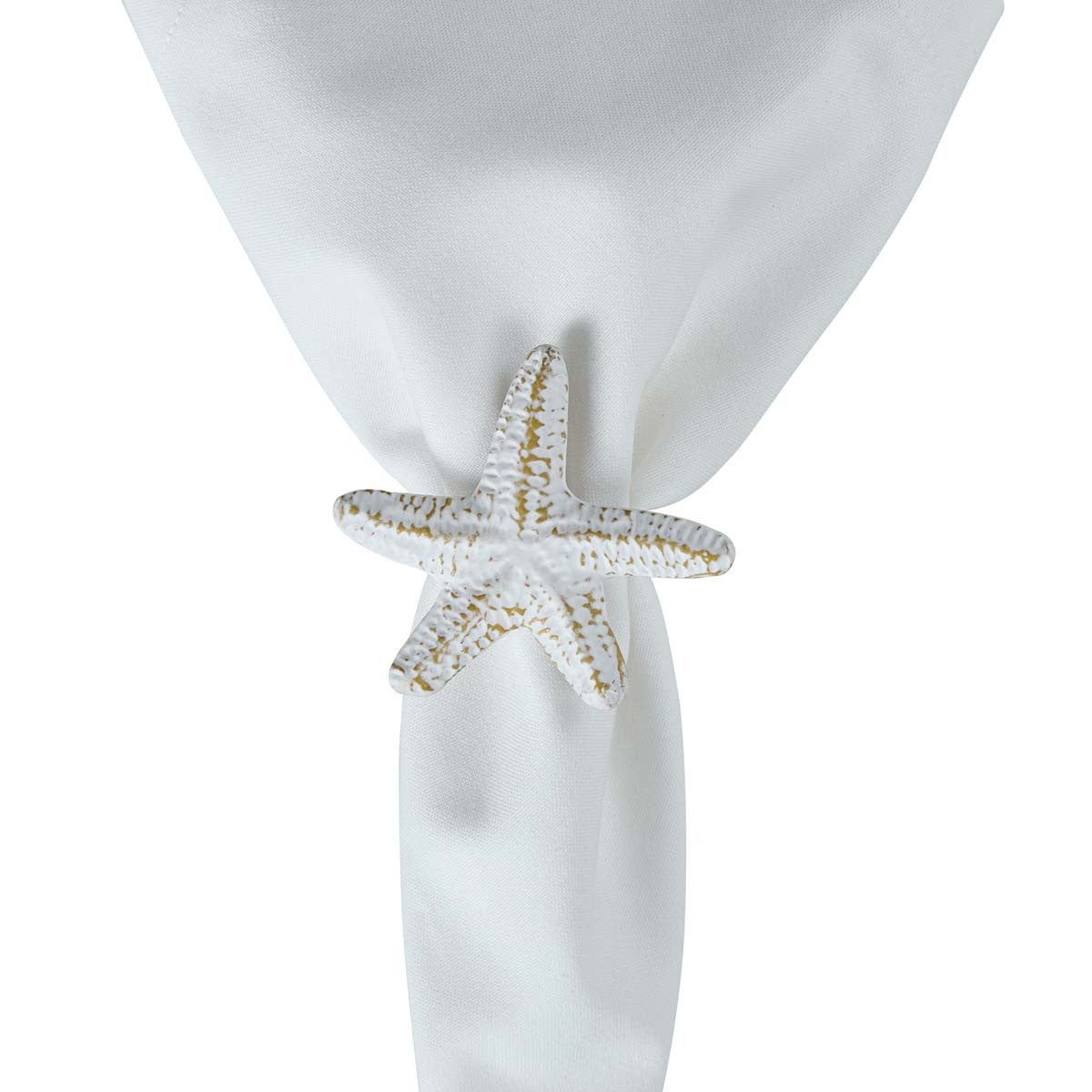 Sea Star Napkin Rings - Set of 4 | Bella Coastal Decor
