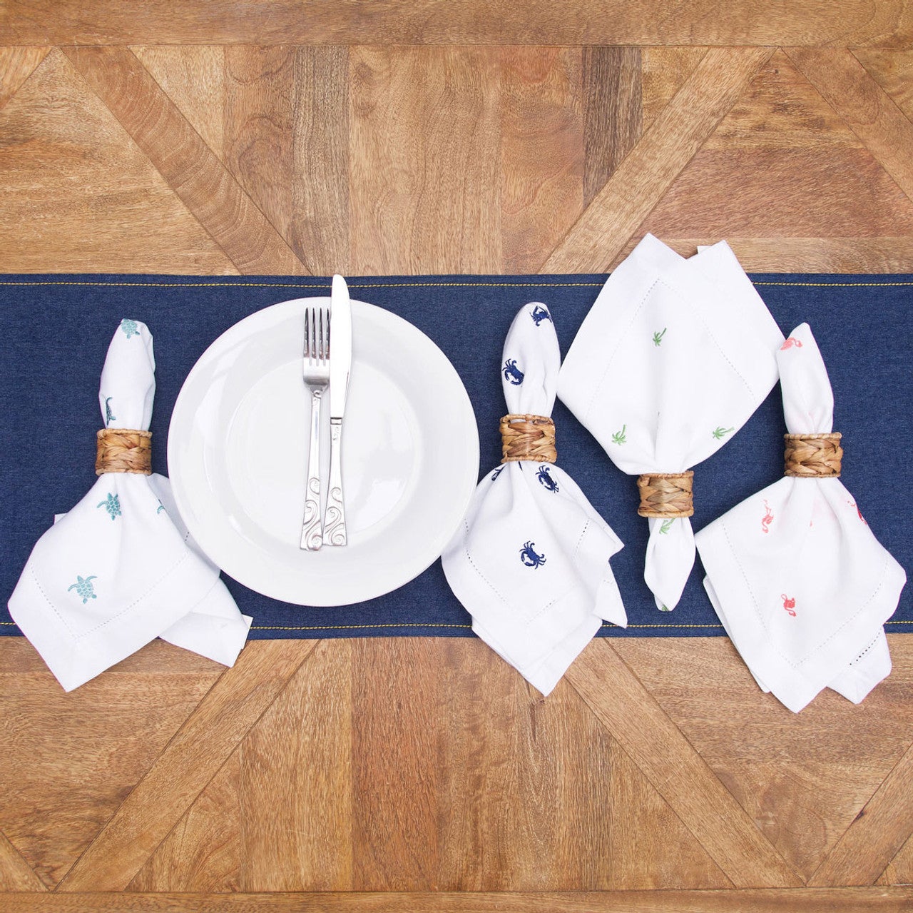 Turtle Breeze Napkins - Set of 6 | Bella Coastal Decor