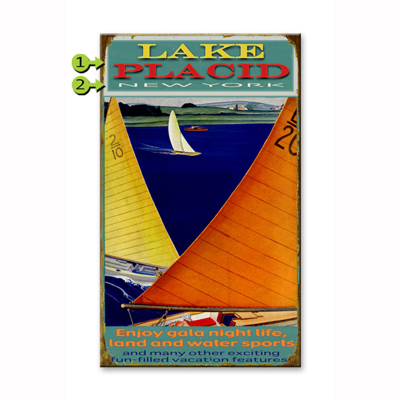 Enjoy Gala Night Life Personalized Sign - 18 x 30 | Bella Coastal Decor