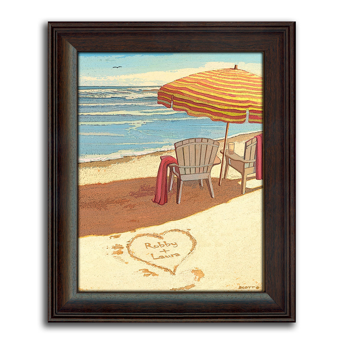 Dreamland Beach Personalized Print | Bella Coastal Decor