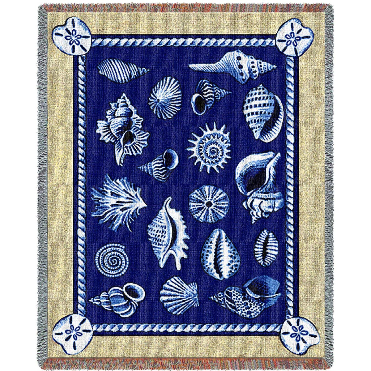 Shell Collection Blanket | Bella Coastal Decor