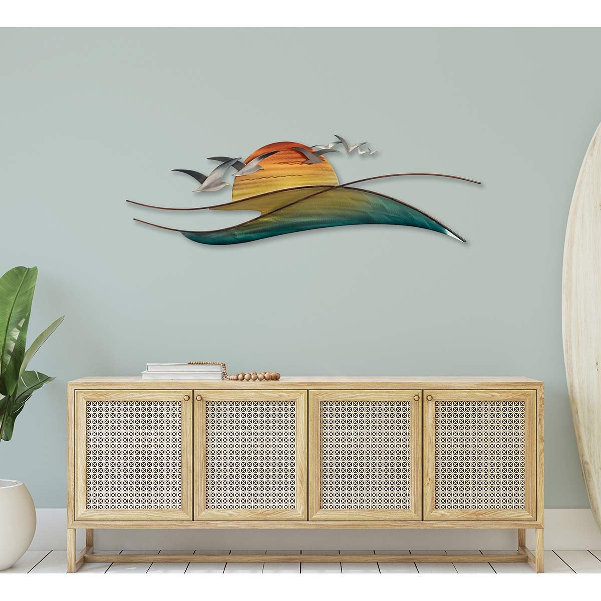 Seagull Sunrise Wall Art | Bella Coastal Decor