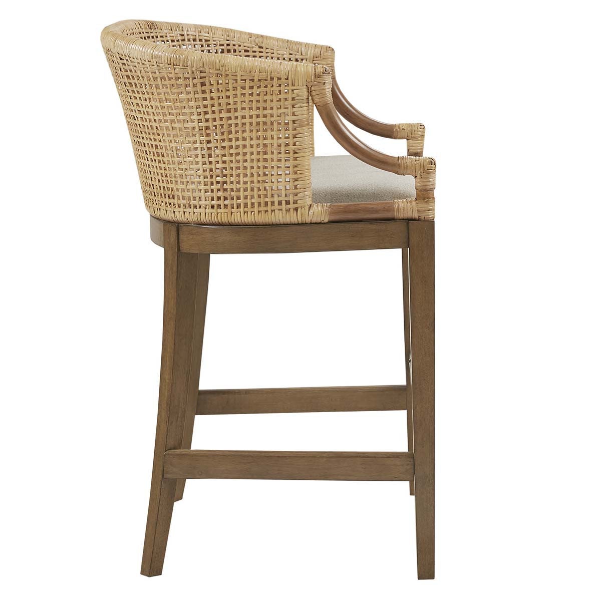Sea Breeze Rattan Counter Stool | Bella Coastal Decor