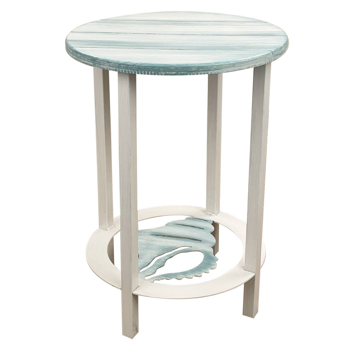 Weathered Conch Shell End Table | Bella Coastal Decor