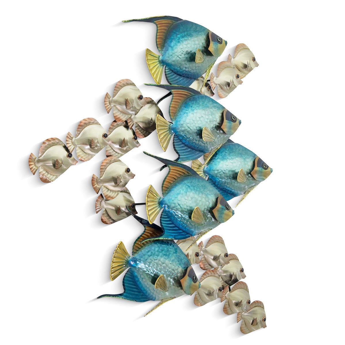 Angelfish & Tangs Metal Wall Art | Bella Coastal Decor