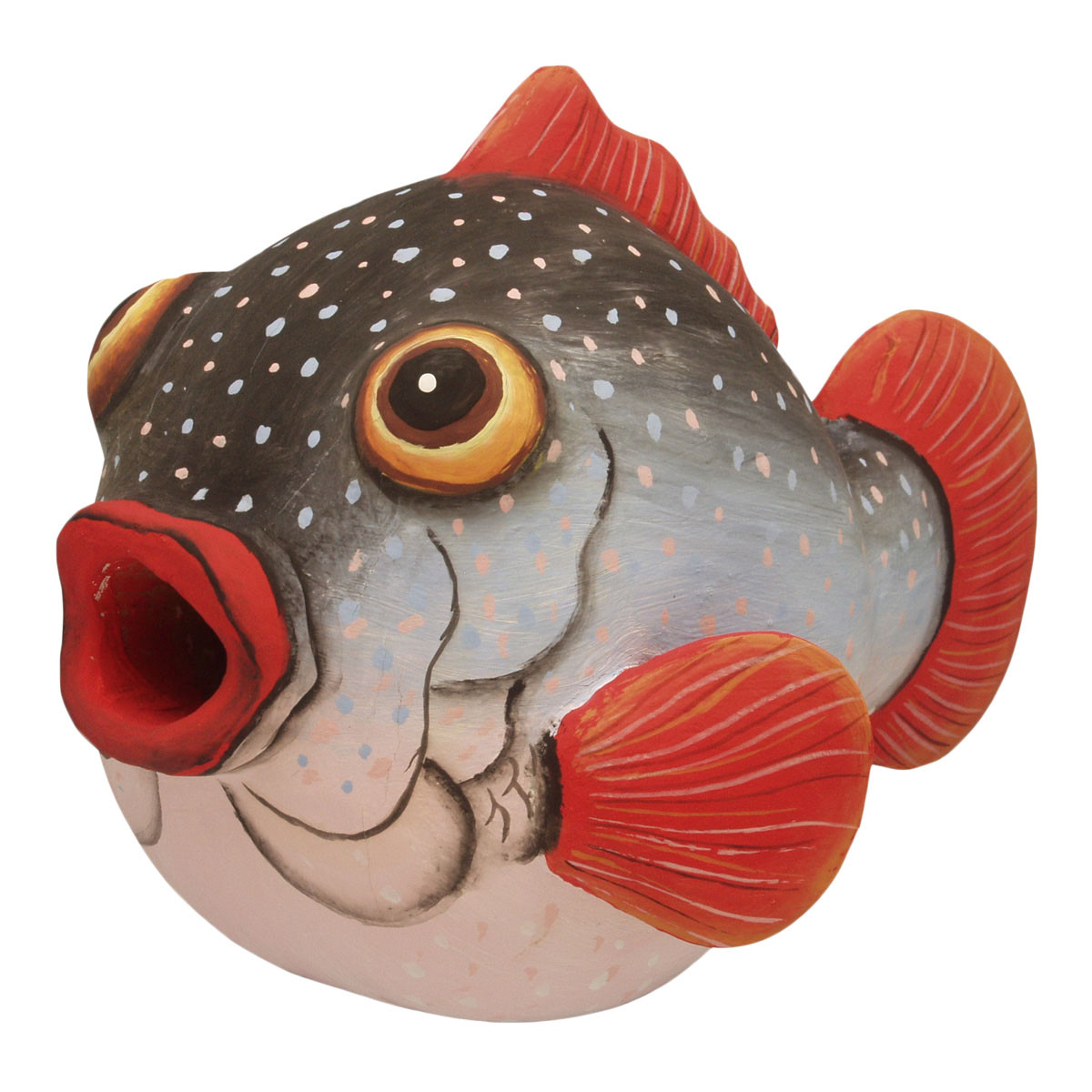 Big Pufferfish Birdhouse | Bella Coastal Decor