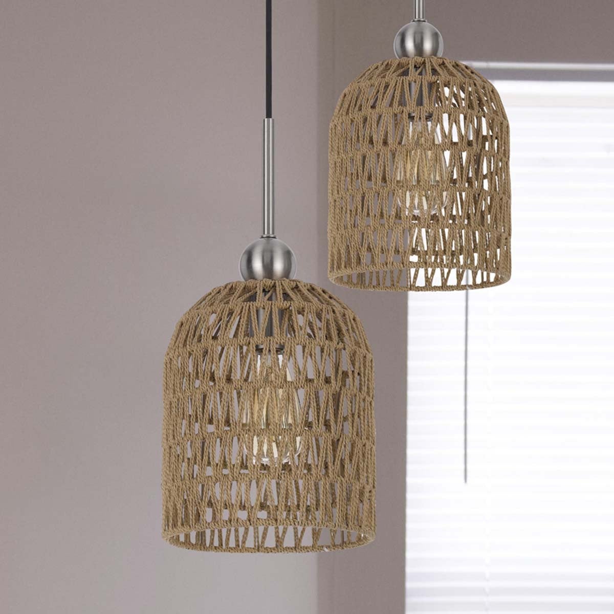 Ocean Roped Pendant Light | Bella Coastal Decor
