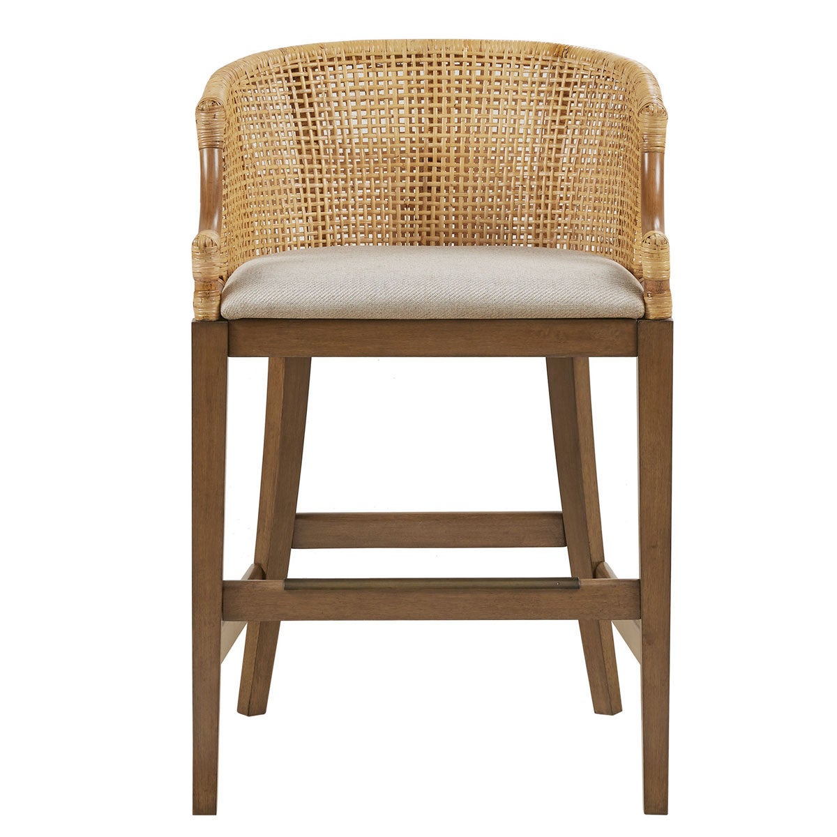 Sea Breeze Rattan Counter Stool | Bella Coastal Decor