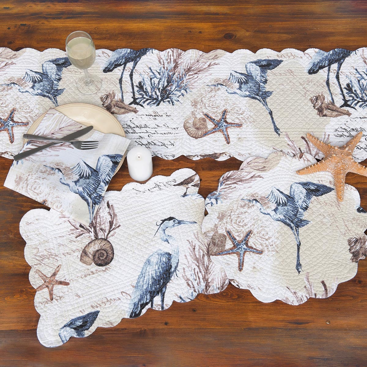 Coastal Table Top Linens | Bella Coastal Décor