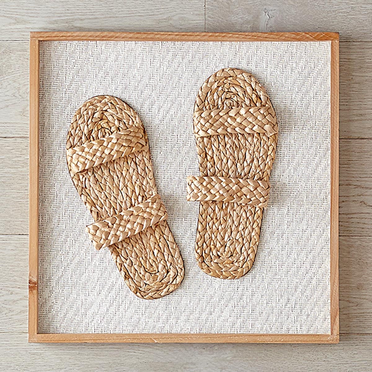 Seagrass Sandals Wall Art - 1 | Bella Coastal Decor