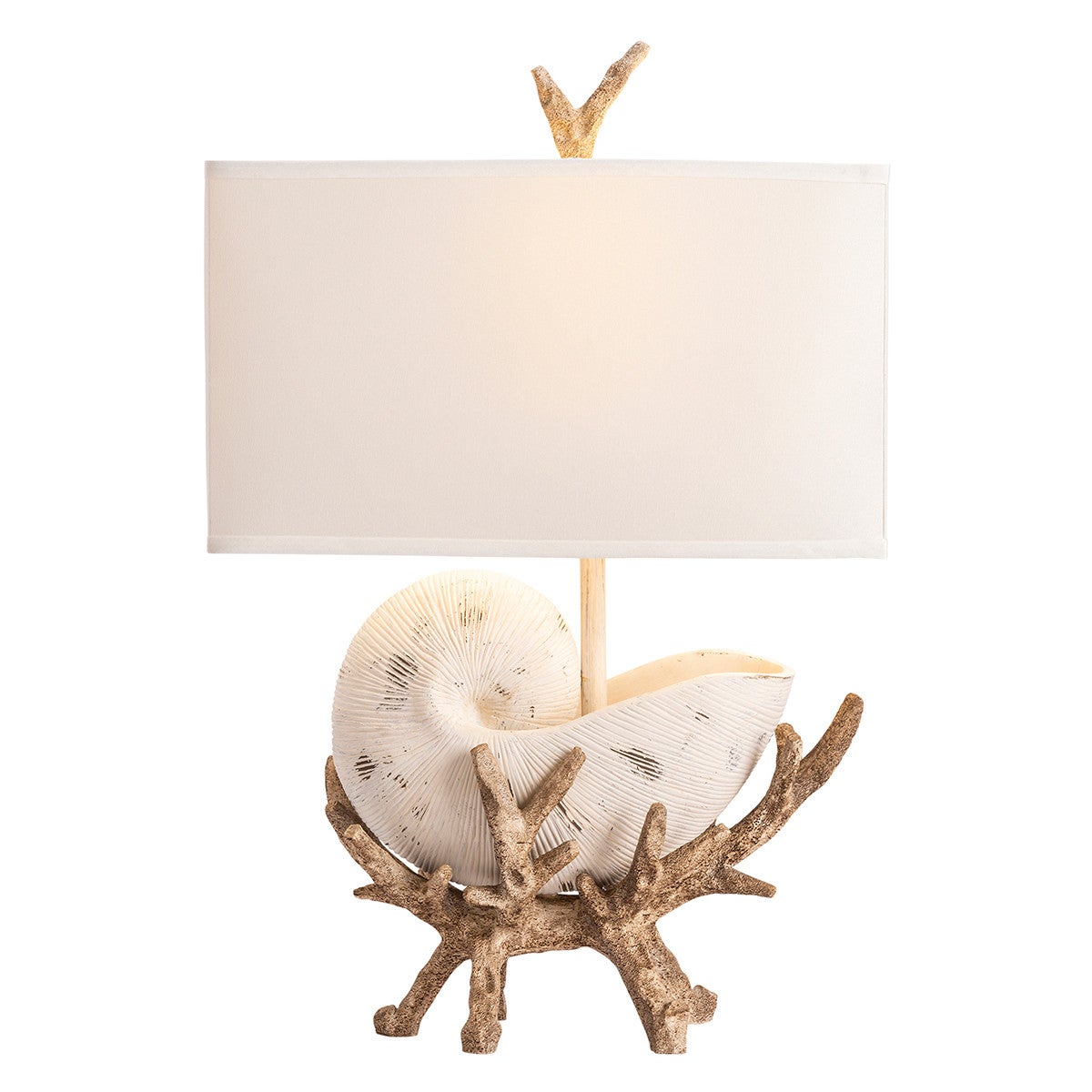 Shell Cradle Table Lamp | Bella Coastal Decor