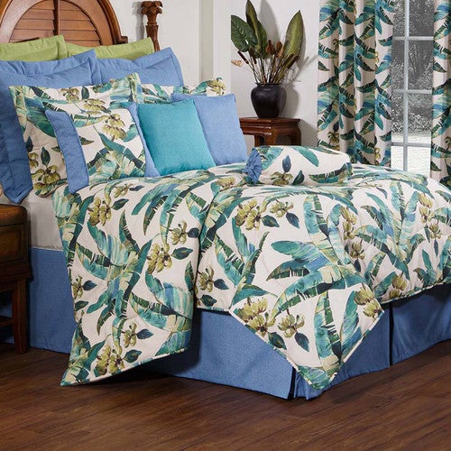 Florida Keys Leaf Euro Sham | Bella Coastal Decor