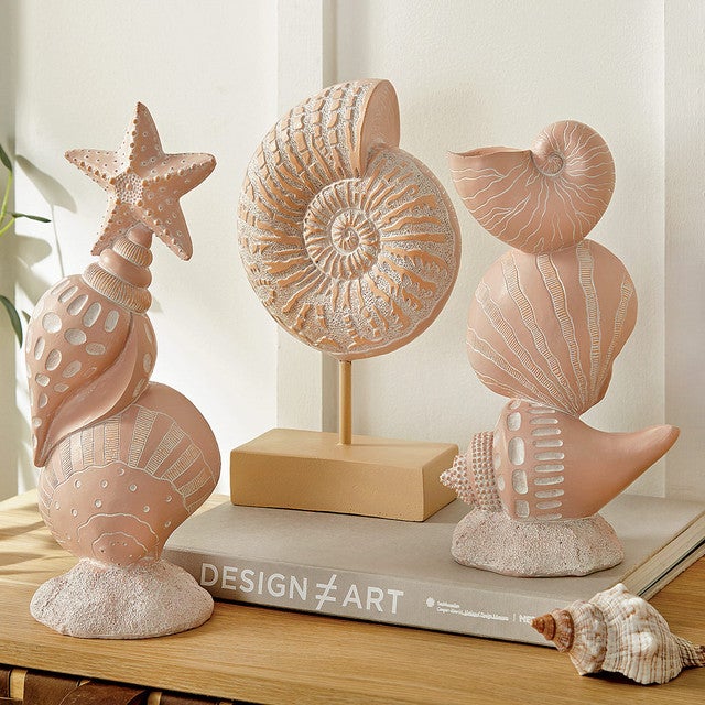 Shoreline Elegance Tabletop Shell Sculpture | Bella Coastal Decor