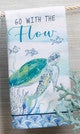 Sea Turtle Flow Dual Purpose Terry Towel | Bella Coastal Decor