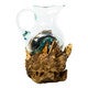 Organic Blown Glass & Root Jug | Bella Coastal Decor