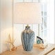 Abstract Waves Table Lamp - CLEARANCE | Bella Coastal Decor