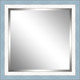 Coastal Mirrors: Beveled Sky Blue and White Framed Mirror | Bella ...