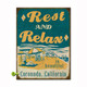 Rest and Relax Personalized Sign - 28 x 38 | Bella Coastal Decor