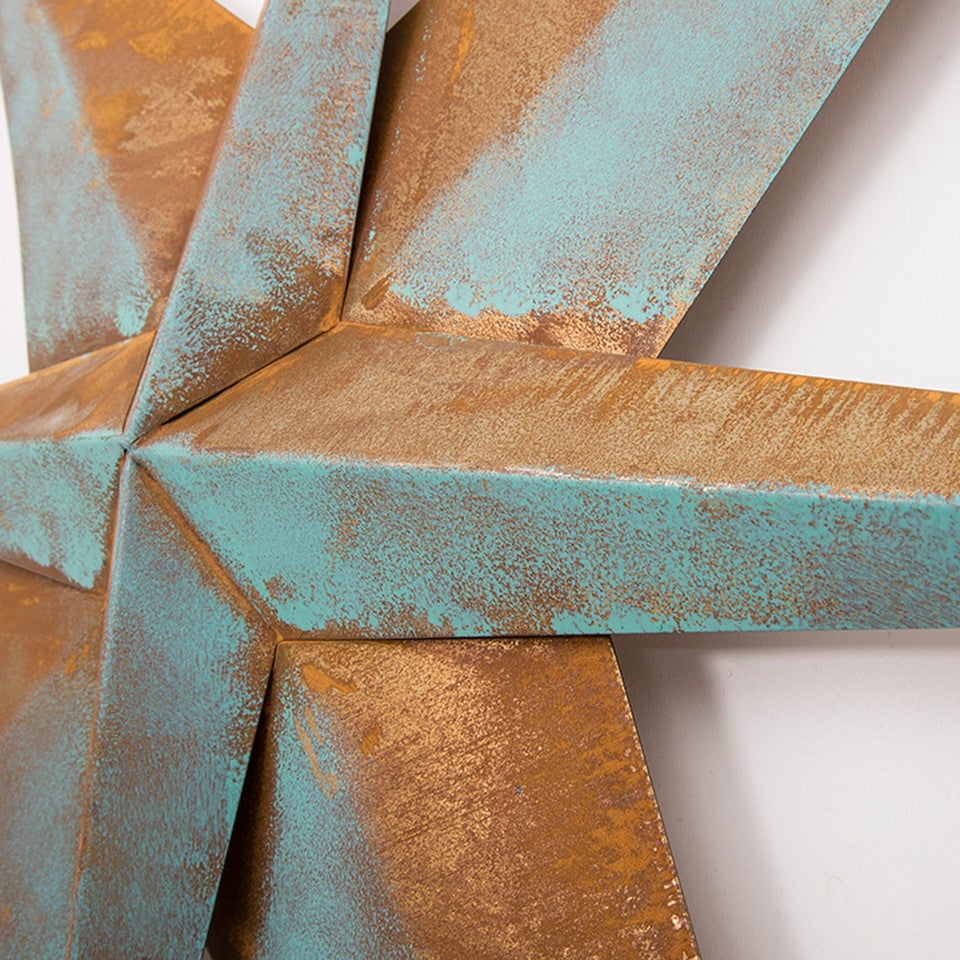 Verdigris Compass Rose Wall Art | Bella Coastal Decor