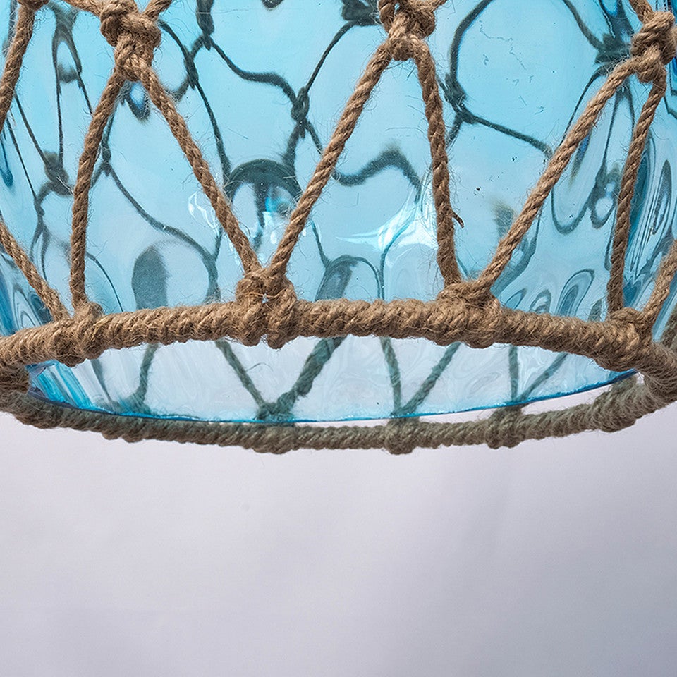 Blue Glass Buoy Pendant Light | Bella Coastal Decor