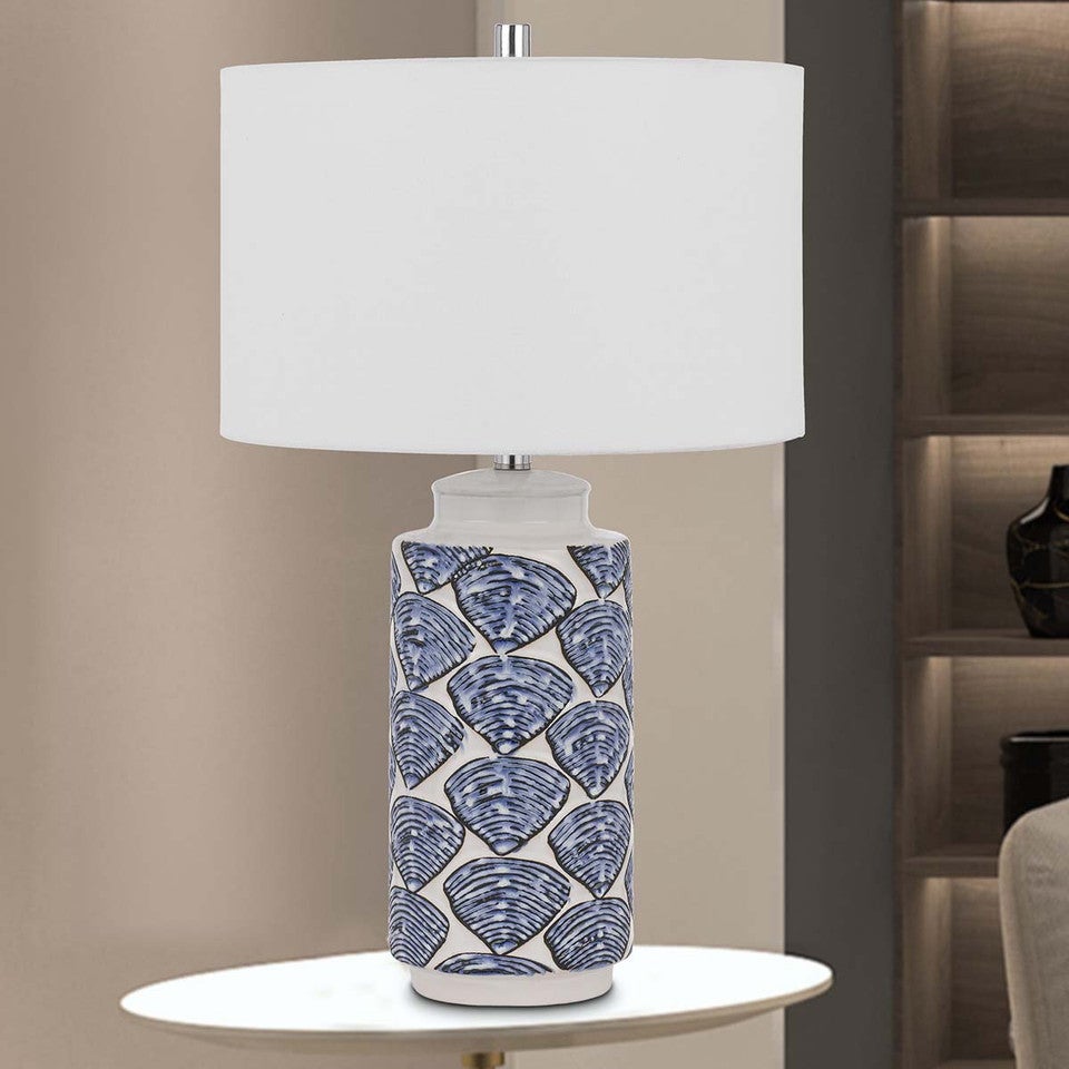 Blue Shell Table Lamp | Bella Coastal Decor
