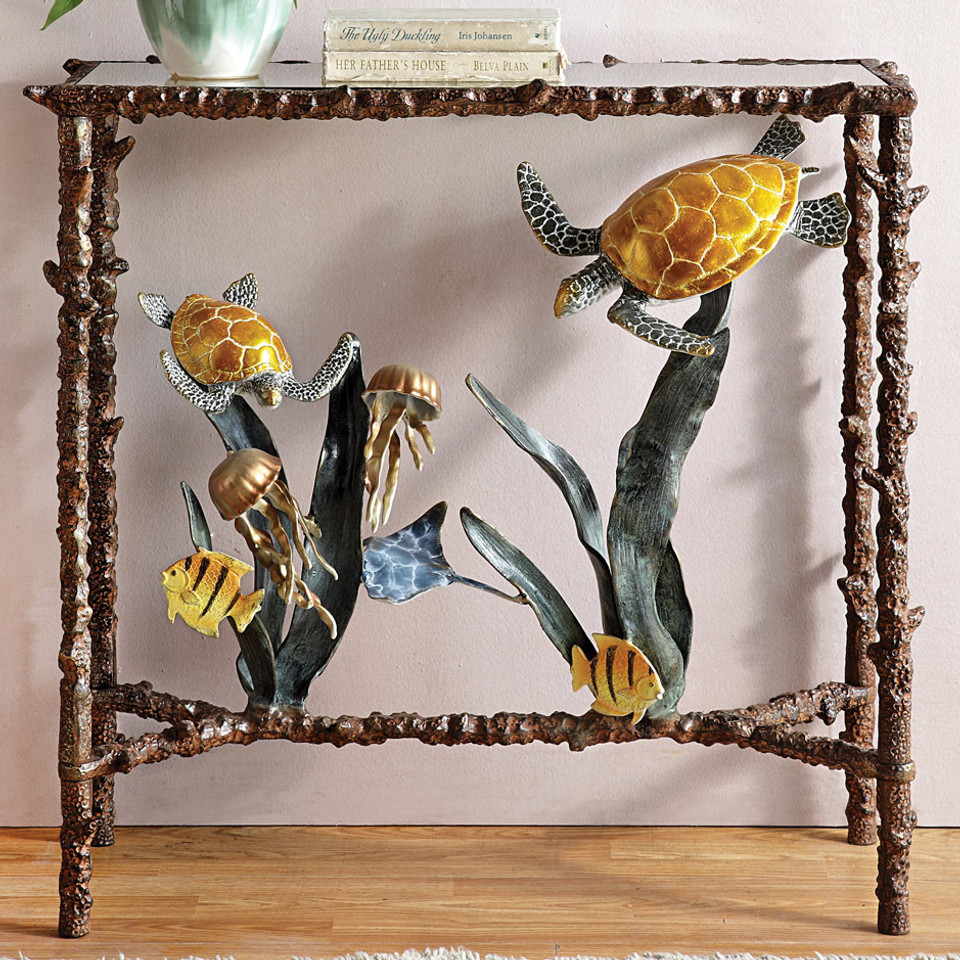 Nautical Tables: Ocean Escape Console Table | Bella Coastal Decor