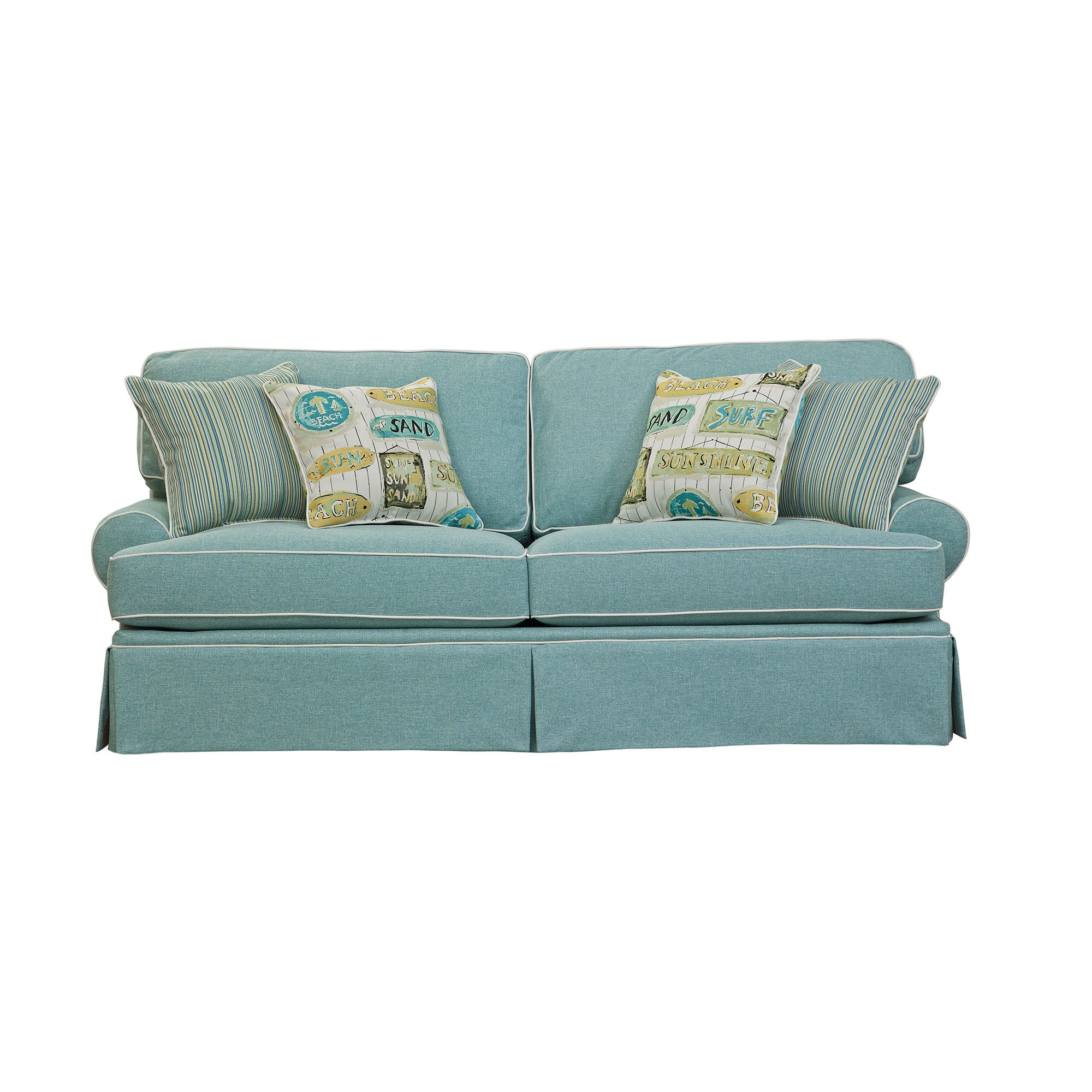 blue beach sofa